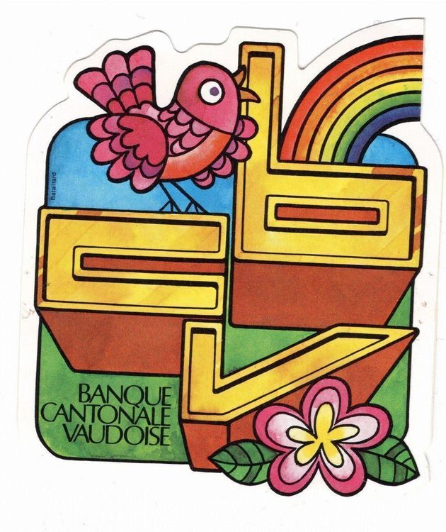 Banque Cantonale Vaudoise - Alte Sticker (Neu (gemäss Beschreibung)) in ...