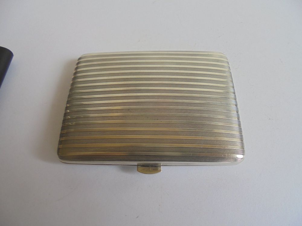 Antikes Zigarettenetui, Silber, ca. 1940 | Kaufen auf Ricardo