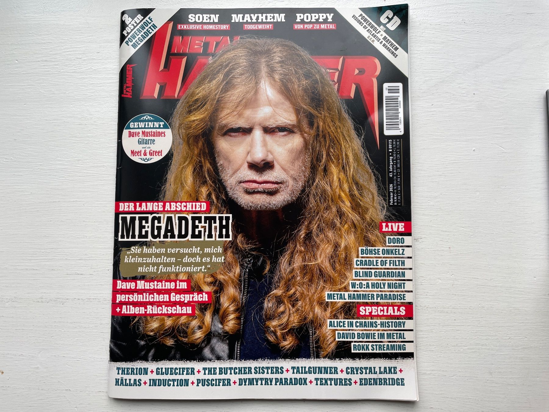 Metal Hammer - Megadeth (DE, Februar 2026) (Gebraucht) in Zürich für ...