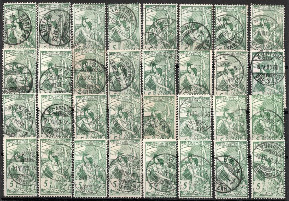 UPU 1900, 25 Jahre Weltpostverein, 77A (Gebraucht) in Vilters für CHF 37 – mit Lieferung auf ...