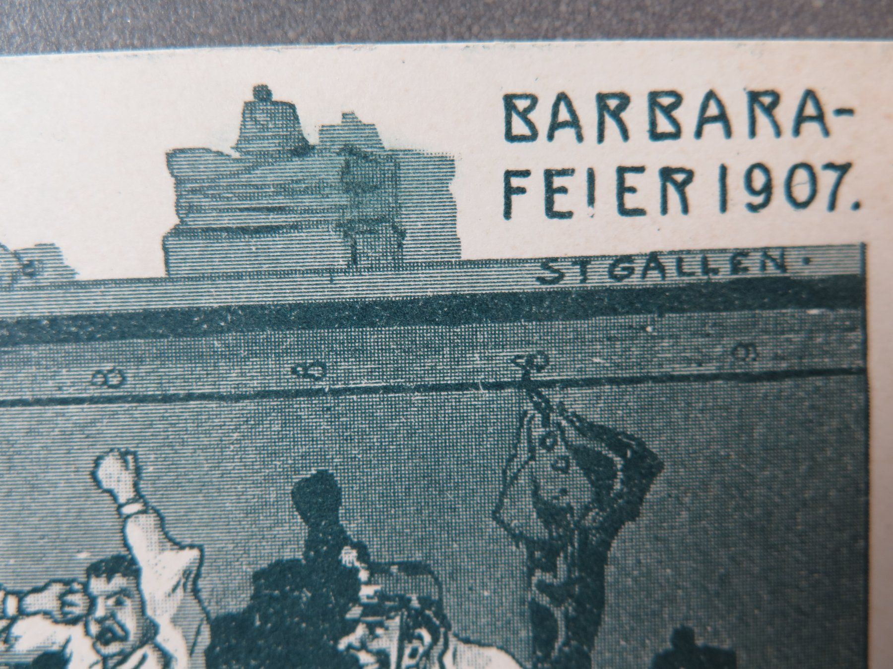 ST. GALLEN - BARBARA-FEIER 1907 - KÜNSTLER-AK (Gebraucht) in Wittenbach ...