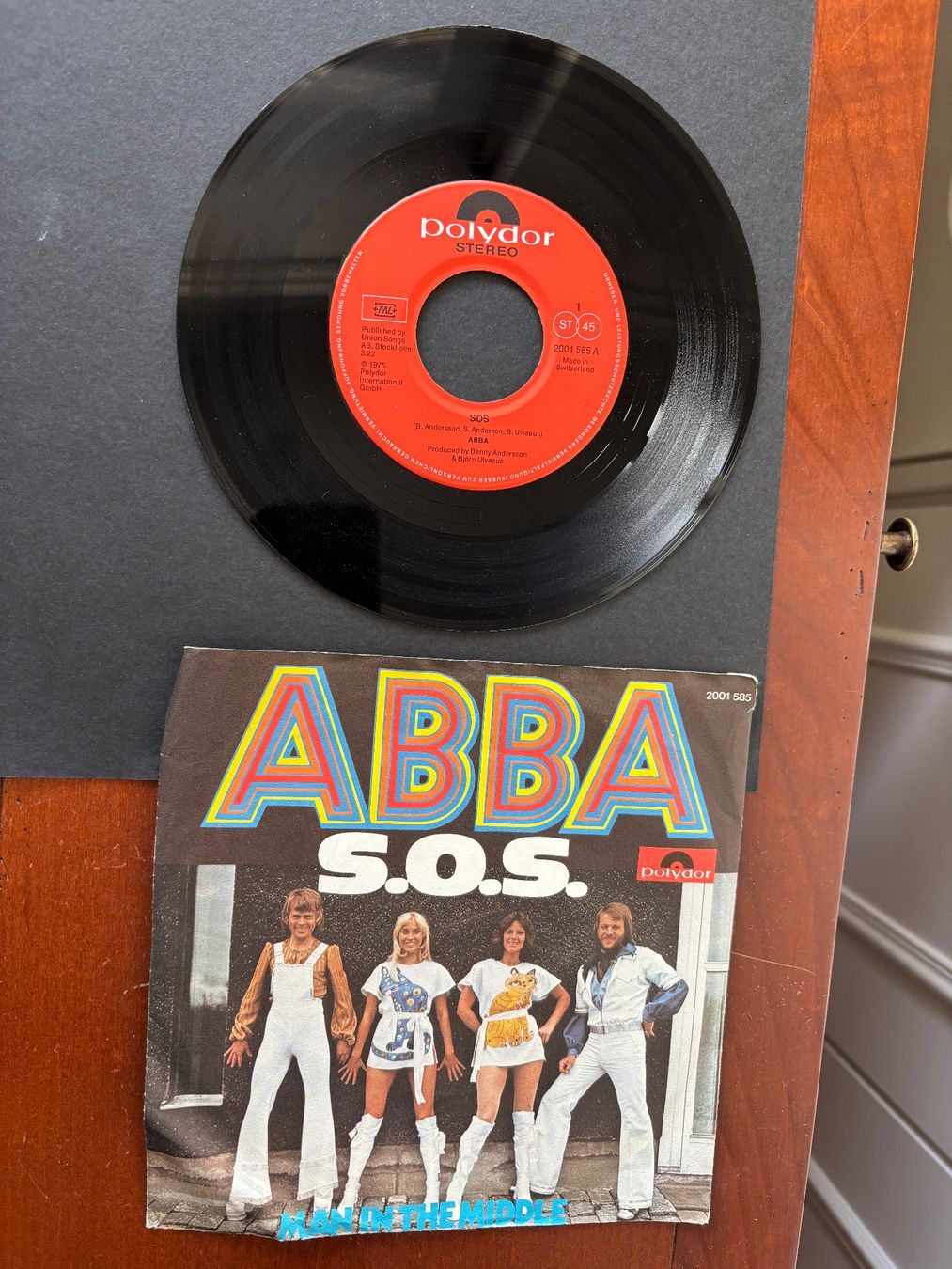 ABBA 1975 single S.O.S. / Man in The Middle Vinyl polydor (Gebraucht ...