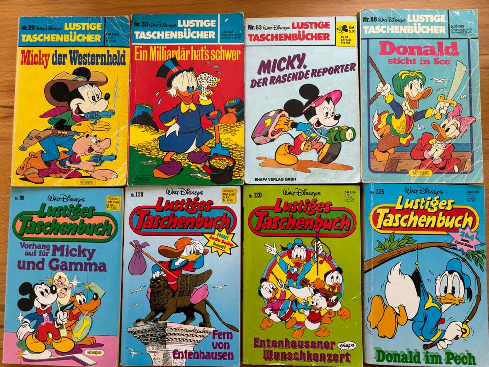 alte Walt Disneys Lustige Taschenbücher 20 Stk (Gebraucht) in Reinach BL für CHF 7 – mit ...