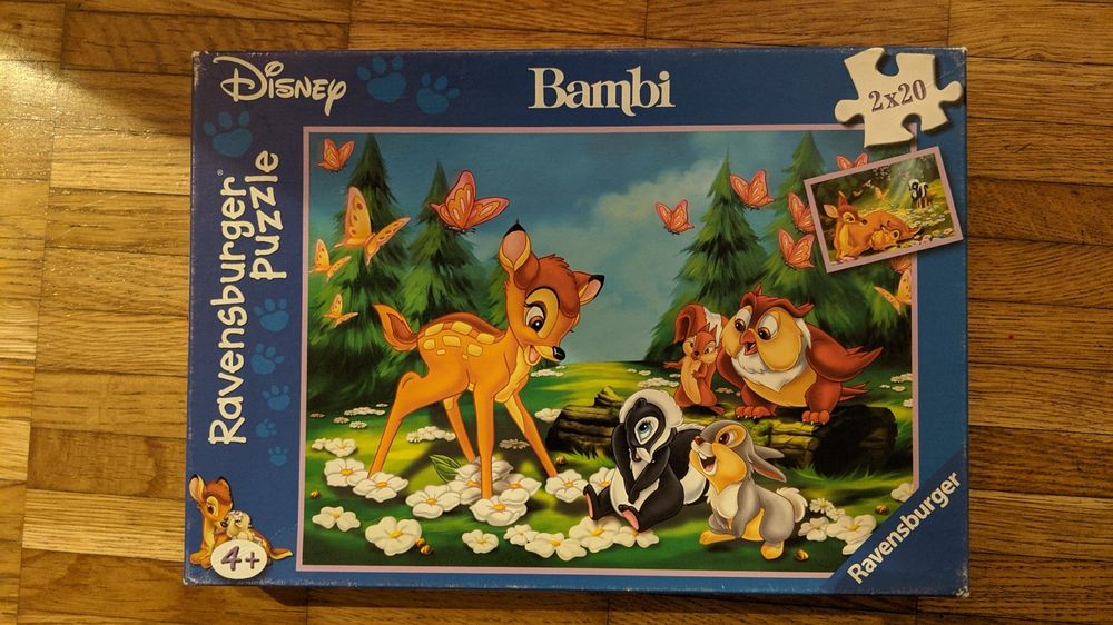 Ravensburger Puzzle, 3 Stück, Disney Bambi, Top Zustand (Gebraucht) in ...