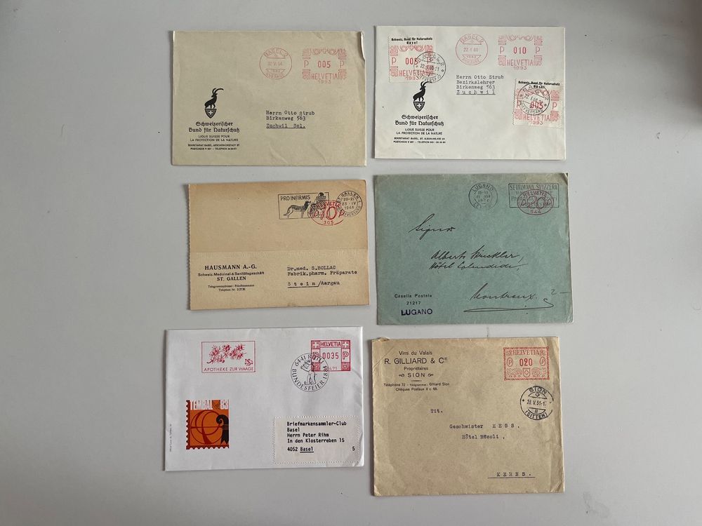 Ganzsachen Schweiz (Frankaturen) (Gebraucht) in Adliswil für CHF 10 – mit Lieferung auf Ricardo ...