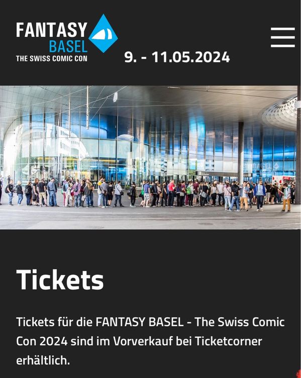 Tickets 2 x Erwachsene Fantasy Basel Messe The Swiss Comic | Kaufen auf ...