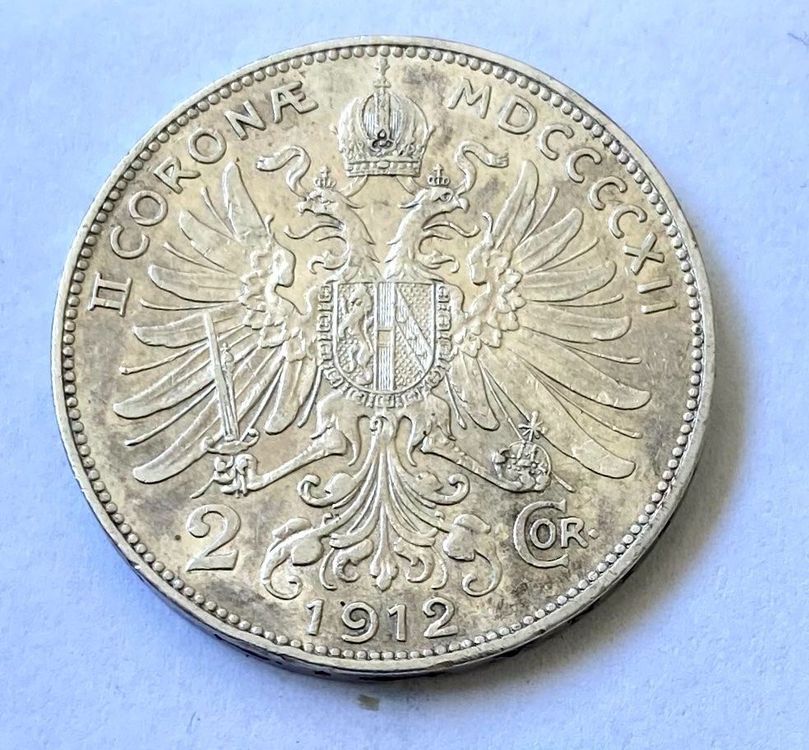 Austria 2 Corona 1912 Silver coin | Kaufen auf Ricardo