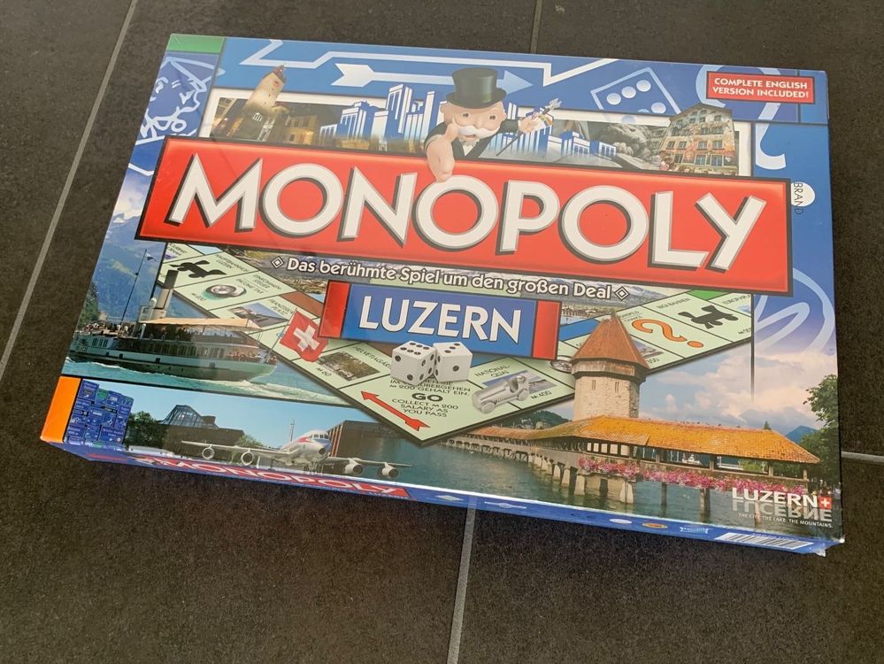 Monopoly Spiel Luzern - NEUWERTIG und UNGEÖFFNET (Neu und originalverpackt) in Rothrist für CHF ...