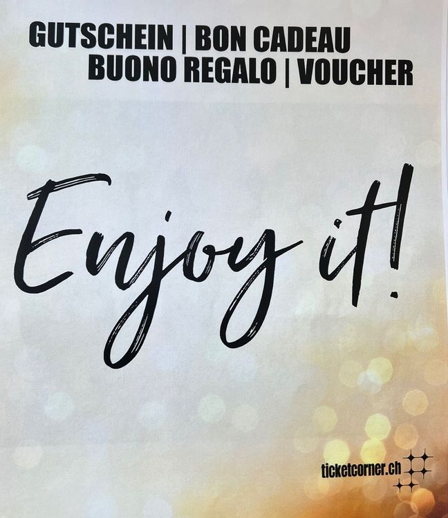 Ticketcorner Gutschein CHF 250 (Neu (gemäss Beschreibung)) in für CHF ...