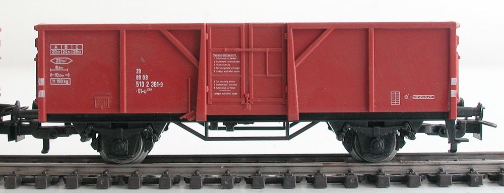 Märklin 2 offene Güterwagen El-u 061 der DB Spur H0 | Kaufen auf Ricardo