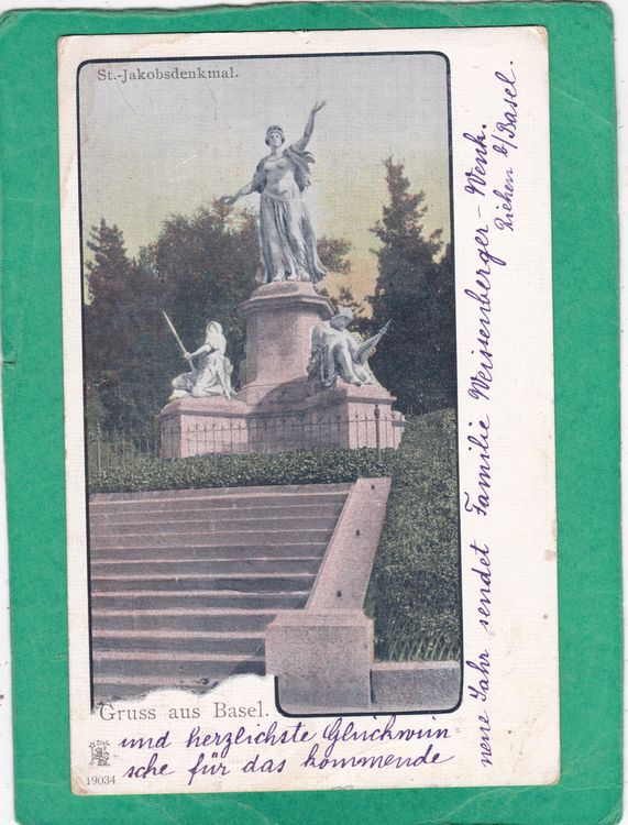 Basel St. Jakobsdenkmal 1900 (Gebraucht) in Herisau für CHF 1 – mit Lieferung auf Ricardo kaufen