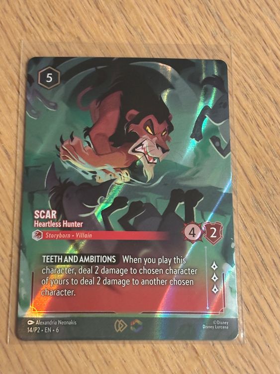 Disney Lorcana Scar Championship Prize Enchanted (Neu (gemäss ...
