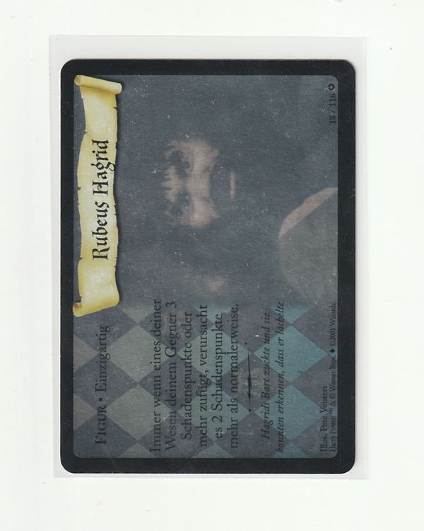 Harry Potter TCG Rubeus Hagrid #18 Holo (Gebraucht) in Biel/Bienne für ...