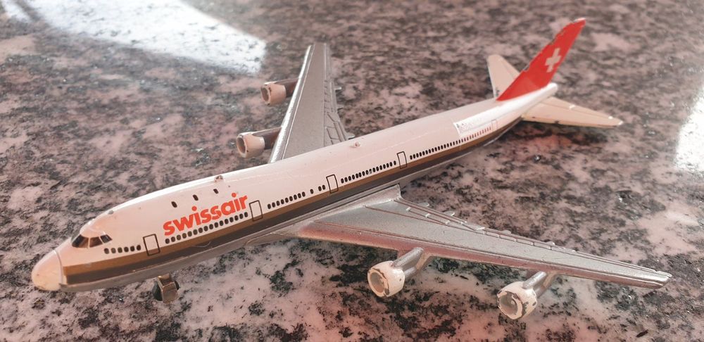 Swissair Boing 747 avion miniature ERTL U.S.A (Gebraucht) in Hauteville ...