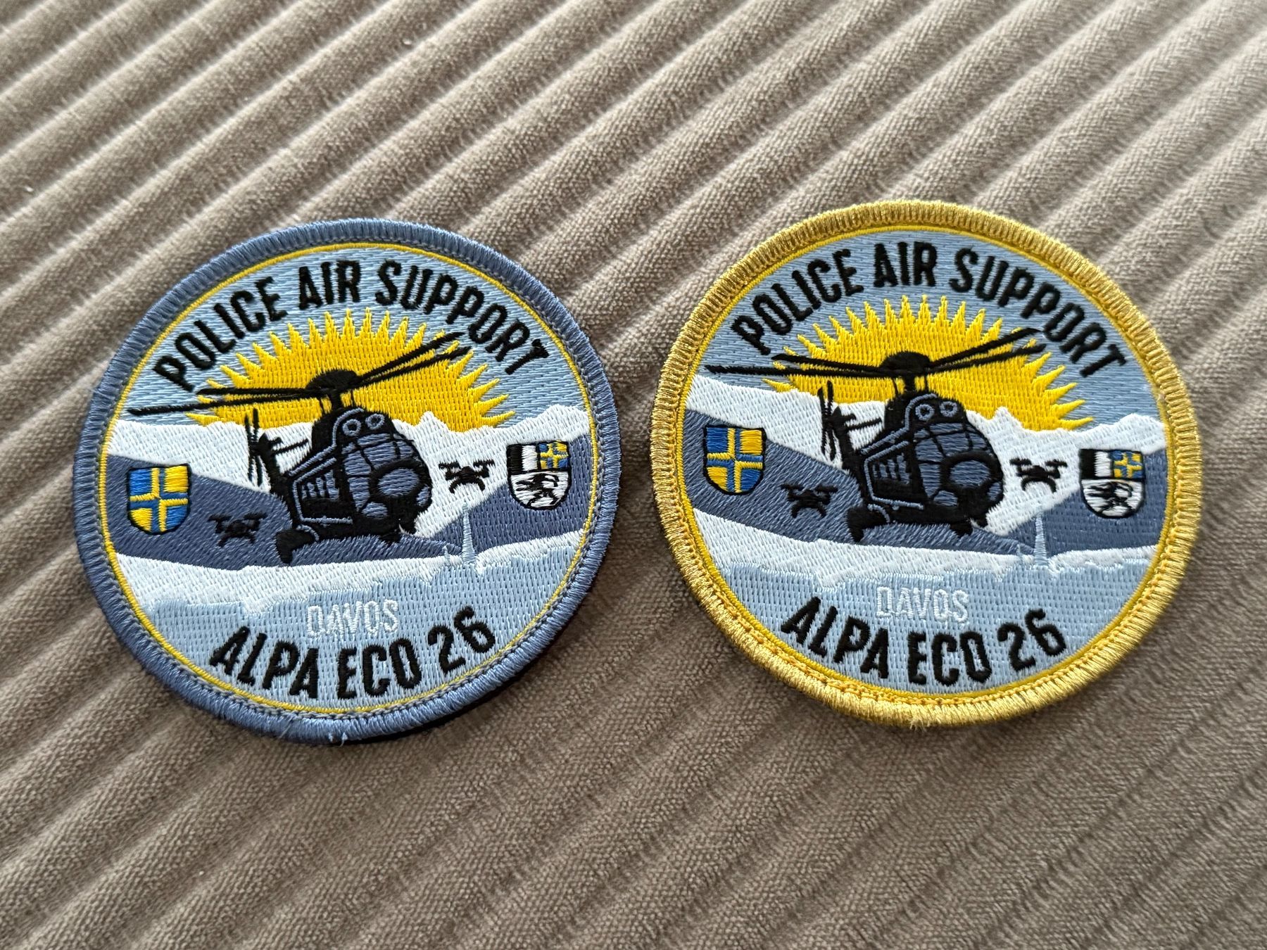 Set WEF Badge 2026: Police Air Support - Schweizer Luftwaffe (Neu ...