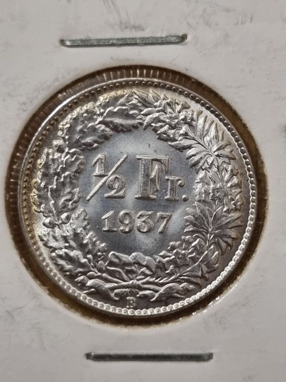 50 Rappen 1937 Stgl. - Kat. Fr. 75.--! | Kaufen auf Ricardo