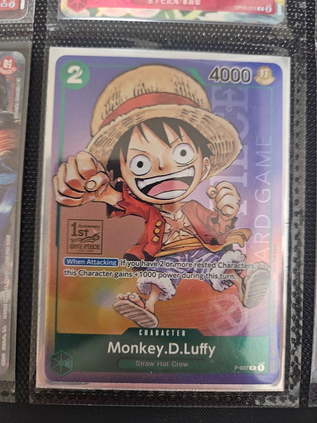 One Piece Card Game Luffy 1st anniversary P-037 (Gebraucht) in Nyon für ...