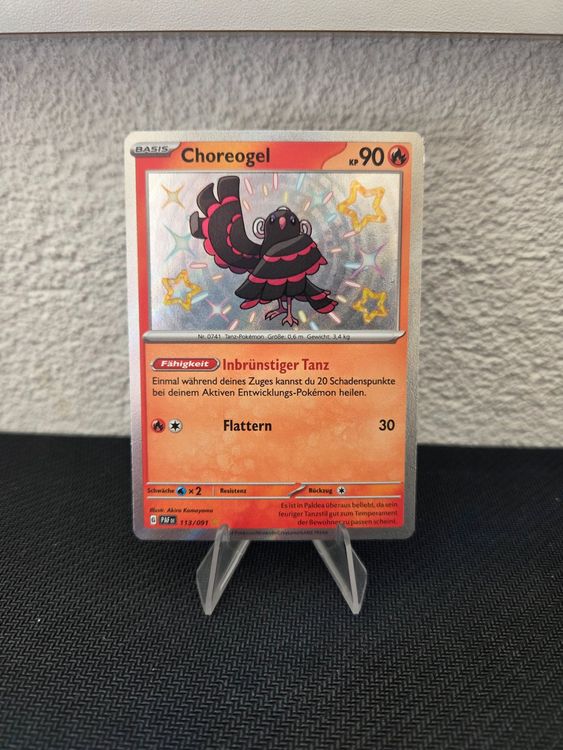 Pokémon Karte Choreogel PAF 113/091 (Neu (gemäss Beschreibung)) in ...