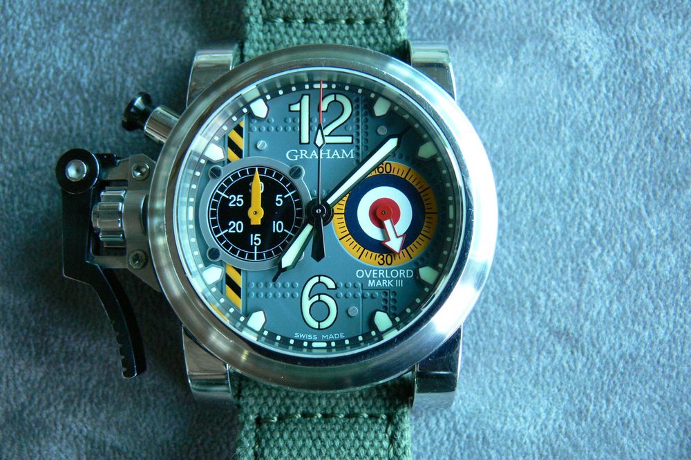 Graham Chronofighter overlord III Spitfire 47mm Automatic (Gebraucht ...