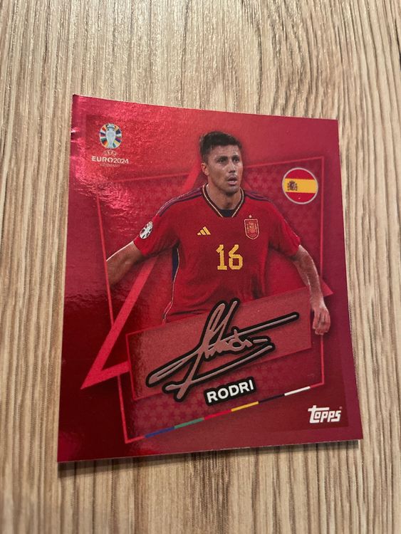Topps Euro EM 2024 / RODRI SIGNATURE / SELTEN / ESP SP | Kaufen auf Ricardo