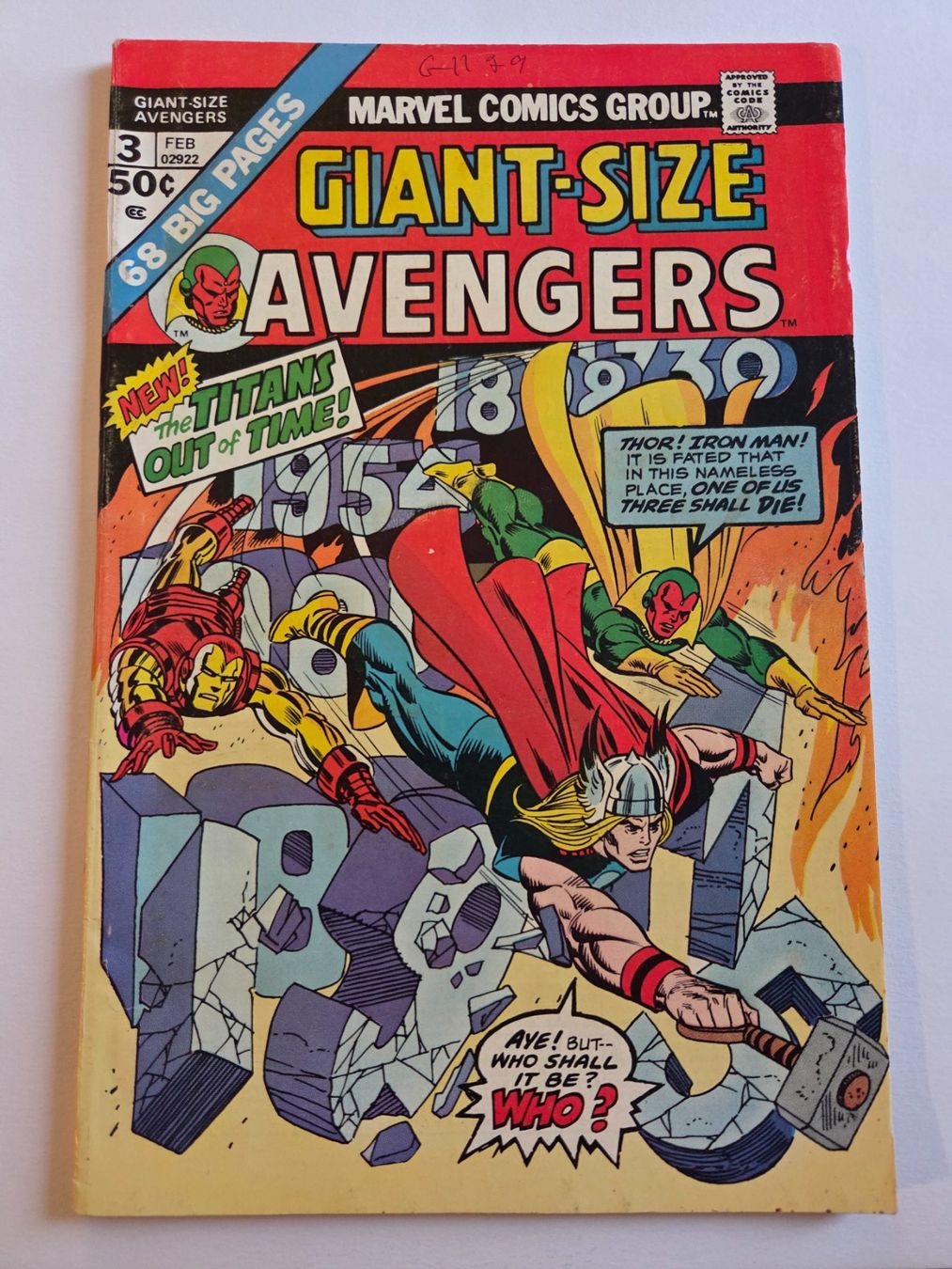 GIANT-SIZE AVENGERS #3 (Marvel, 1975) Iron Man, Thor! (Gebraucht) in ...