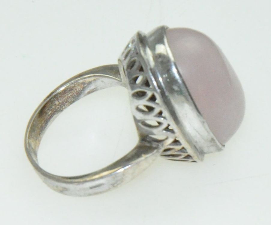 Fingerring aus Silber 925/1000 mit Rosenquarz (Gebraucht) in Wettingen für CHF 9 – mit Lieferung ...