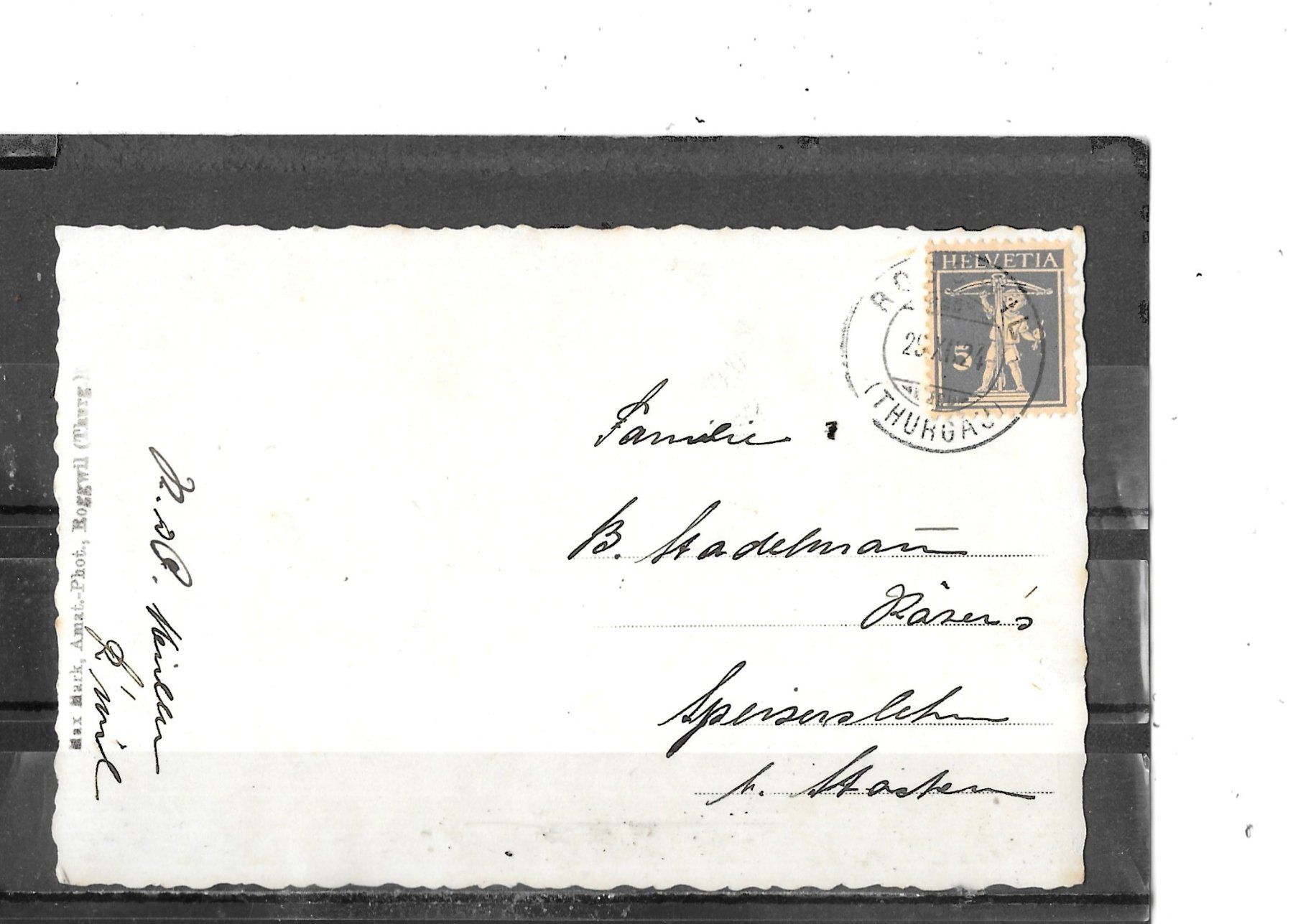 TG Schloss Mammertshofen bei Roggwil 1924 (Neujahrskarte) (Gebraucht) in Schocherswil für CHF 7 ...