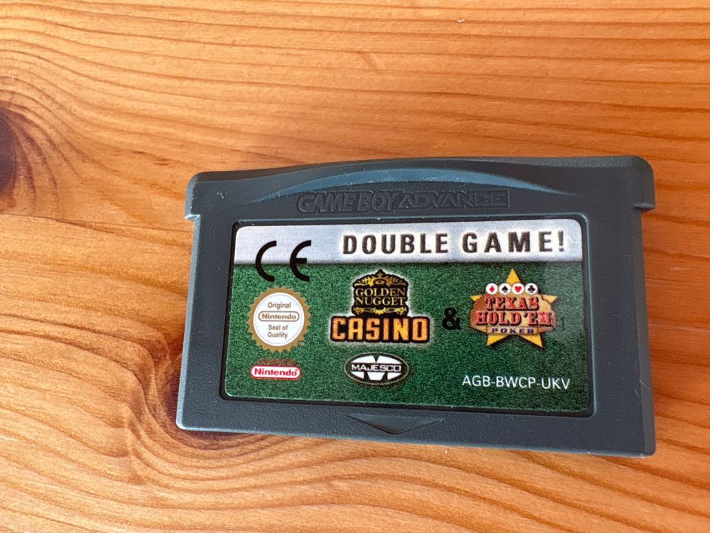 Game Boy Spiel Casino und Texas Hold‘em Double Game (Gebraucht) in ...