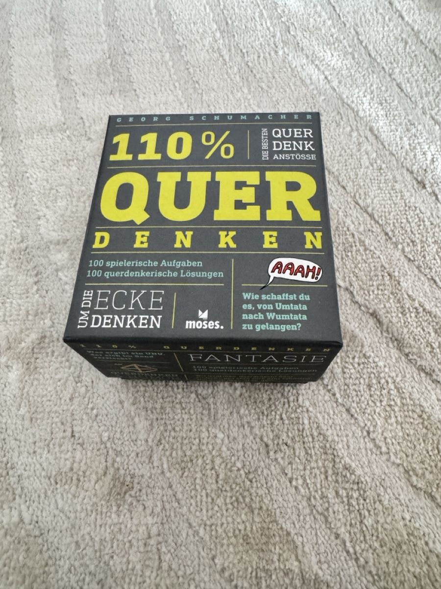 Querdenken - 110% Denk-Anstösse - Das Spiel für Knobelfans (Neu und ...