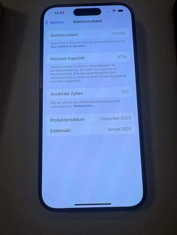 iPhone 15 Pro 128GB Top Zustand! 🖤📱 (Gebraucht) in Wollerau für CHF 549 ...