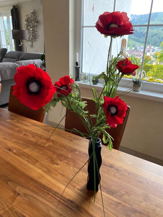 Stoffblumen Mohnblumen | Kaufen auf Ricardo