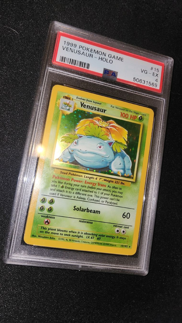 Venusaur Base set - PSA 4 - 15/102 - carte Pokémon rare 1999 (Neuf ...