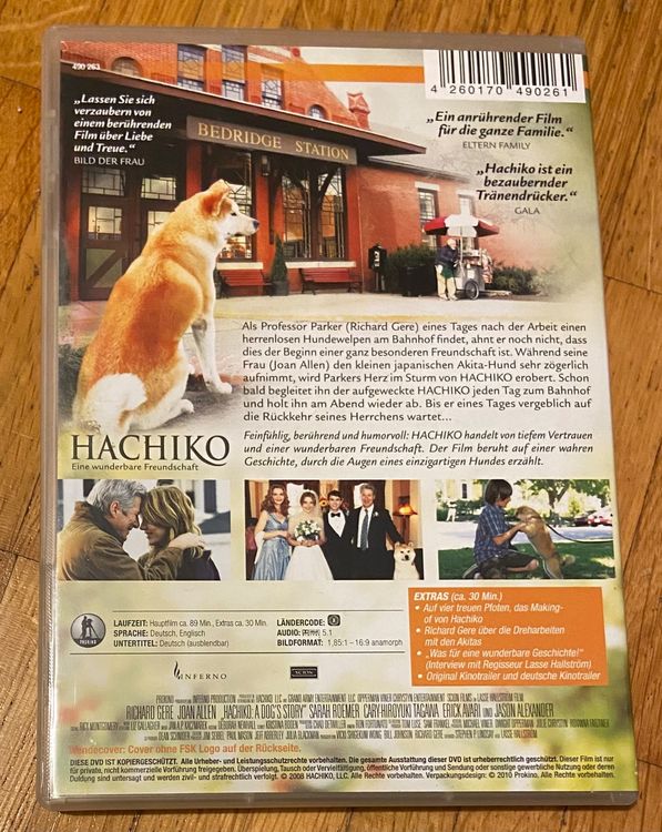 Hachiko - Eine wunderbare Freundschaft DVD Richard Gere (Gebraucht) in ...