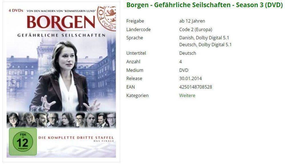 Borgen - Gefährliche Seilschaften - DVD | Kaufen auf Ricardo