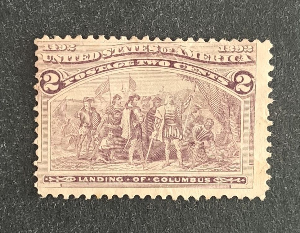 USA 1893, Columbus, 2c ungestempelt (Gebraucht) in Wil SG für CHF 1.3 ...