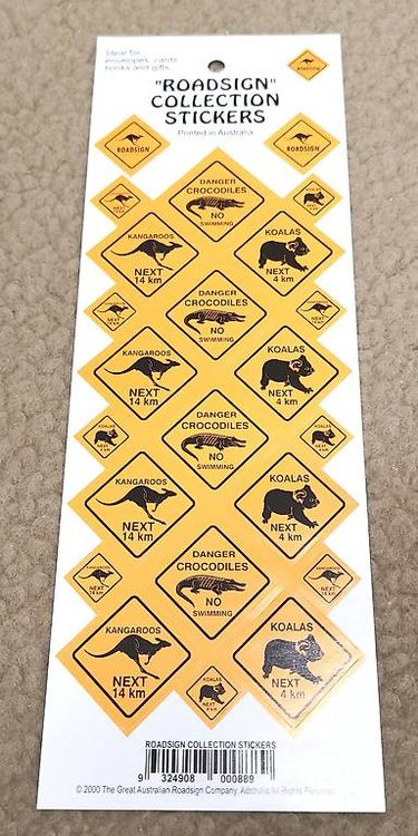 Roadsign stickers Australia | Kaufen auf Ricardo
