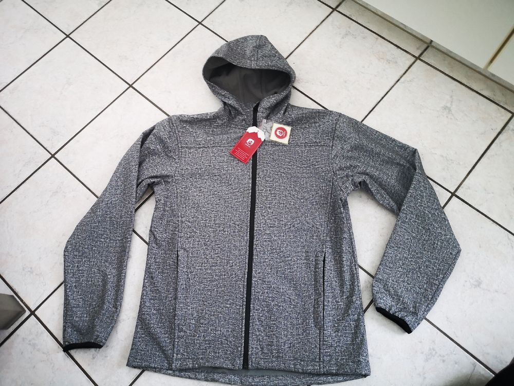 Neue GRAU Softshelljacke gr L (NP: 99 FR.) | Kaufen auf Ricardo