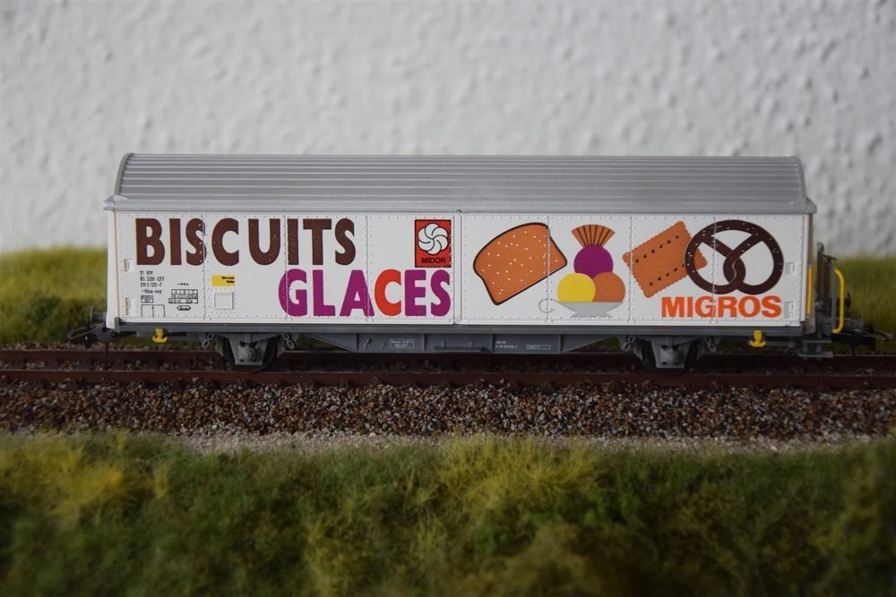 Roco 4341 B Schiebewandwagen Hbis Migros "Biscuits" Ep. IV (Neu (gemäss ...