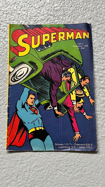 1 Original Superman Batman Comic Heft Nummer 3 von 1966 (Gebraucht) in ...