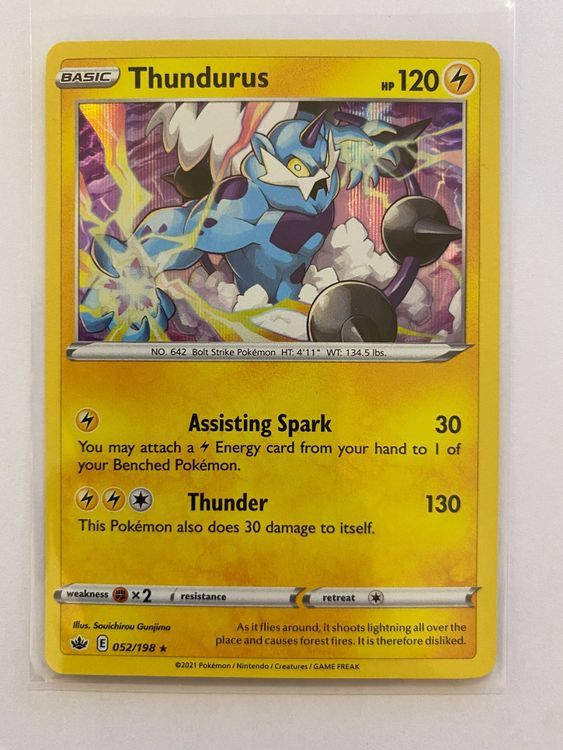 Pokemon Thundurus 052/198 Holo Chilling Reign EN | Kaufen auf Ricardo
