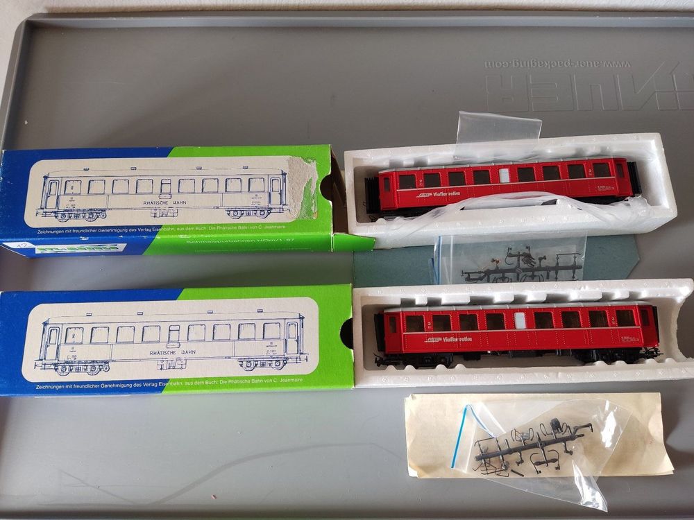 STL-Models, RhB Personenwagen rot, 2x Stück | Kaufen auf Ricardo