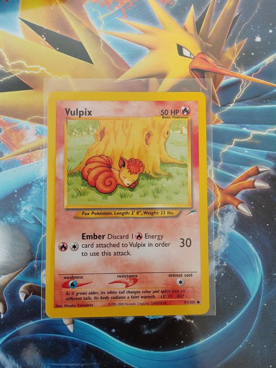 Vulpix Neo - Vintage Pokémon TCG Karte | Kaufen auf Ricardo