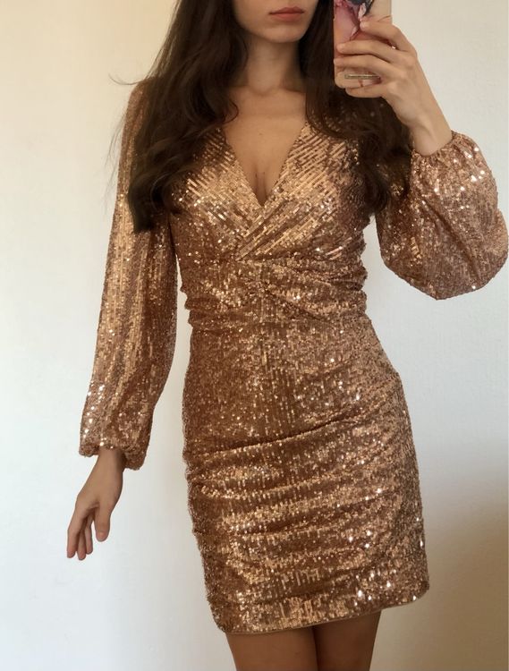 Robe Maje sequins rose gold | Kaufen auf Ricardo
