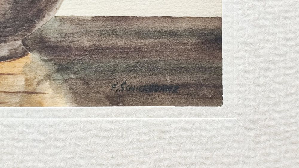 FRITZ SCHICKEDANZ – Blumenbouquet, Aquarell | Kaufen auf Ricardo