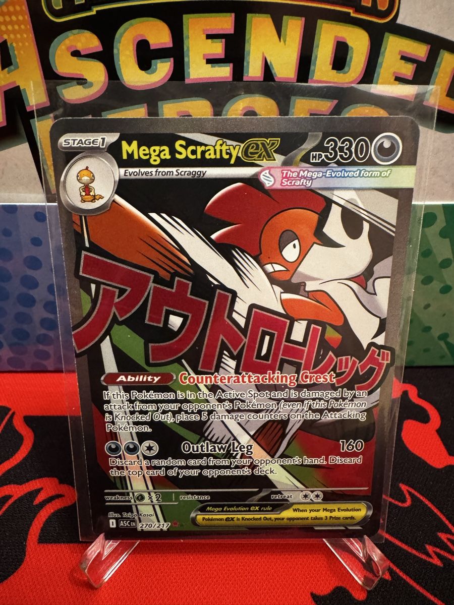 Pokémon Mega Scrafty EX MAR 270/217 NM/M Ascended Heroes (Gebraucht) in ...
