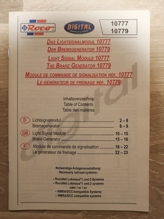 Roco HO DC Digital : Module de signalisation / freinage (Neu und ...