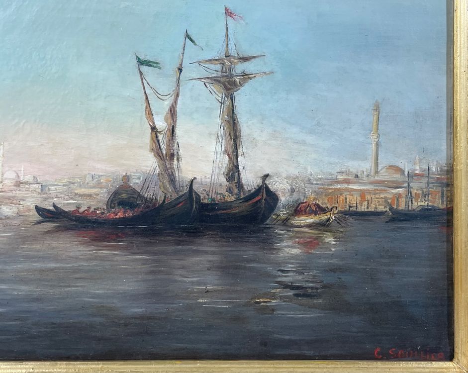 Antikes grosses Meeres Szene Gemälde unleserlich Signiert (Gebraucht) in Root für CHF 400 – mit ...