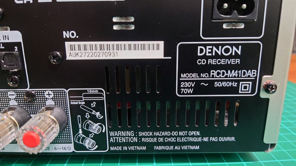 MINI HI-FI CD/BLUETOOTH/DAB DENON D-M41DAB SILVER (Gebraucht) in ...