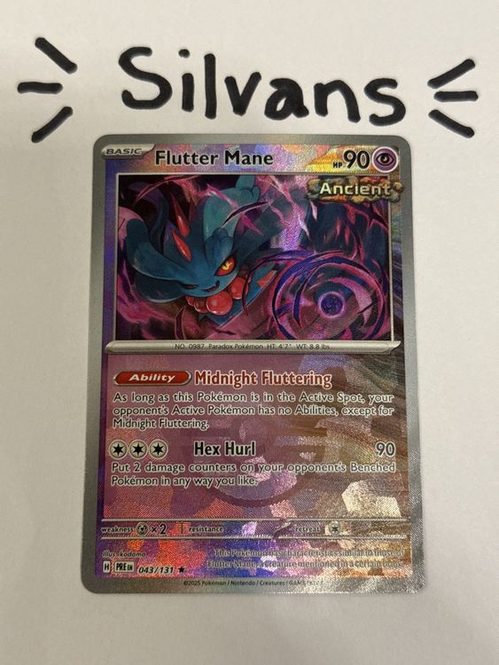 Flutter Mane Pokeball 043/131 Prismatic Evolutions Englisch (Neu ...