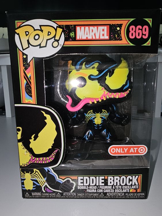 Funko Pop ! Marvel Eddie Brock Venom 869 Target Exclusive (Neu (gemäss ...